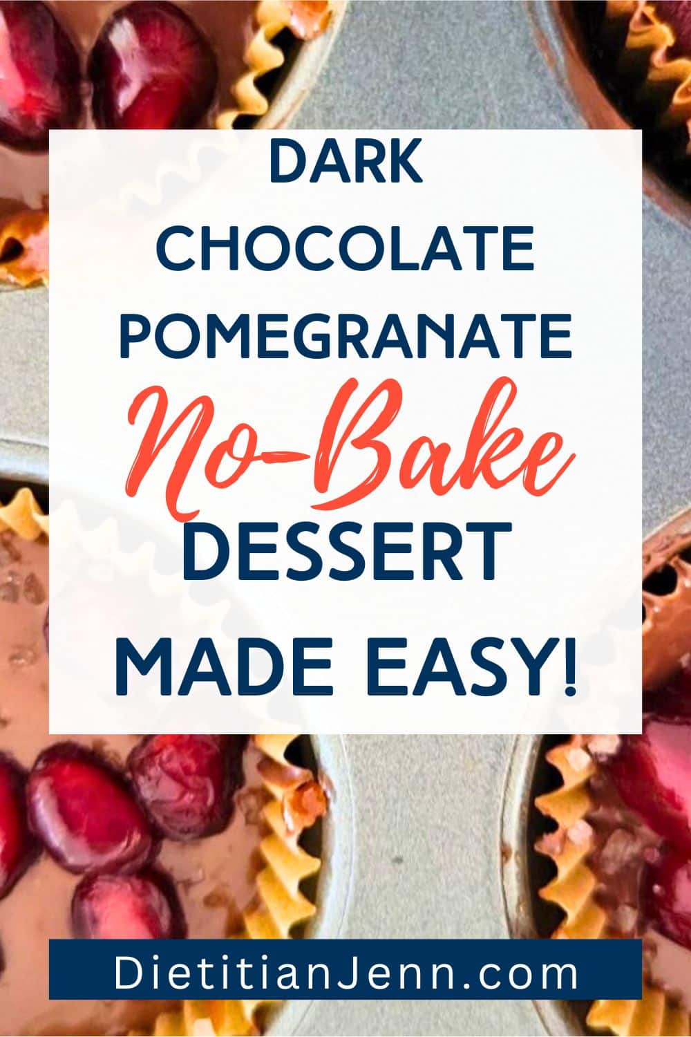 Dark Chocolate Pomegranate Coins - A No-Bake Dessert Made Easy!