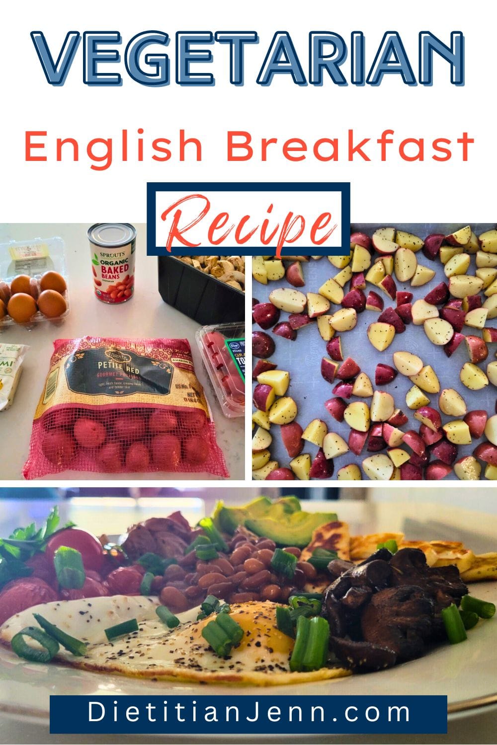 Vegetarian English Breakfast Made Easy ⋆ Dietitian Jenn ⋆