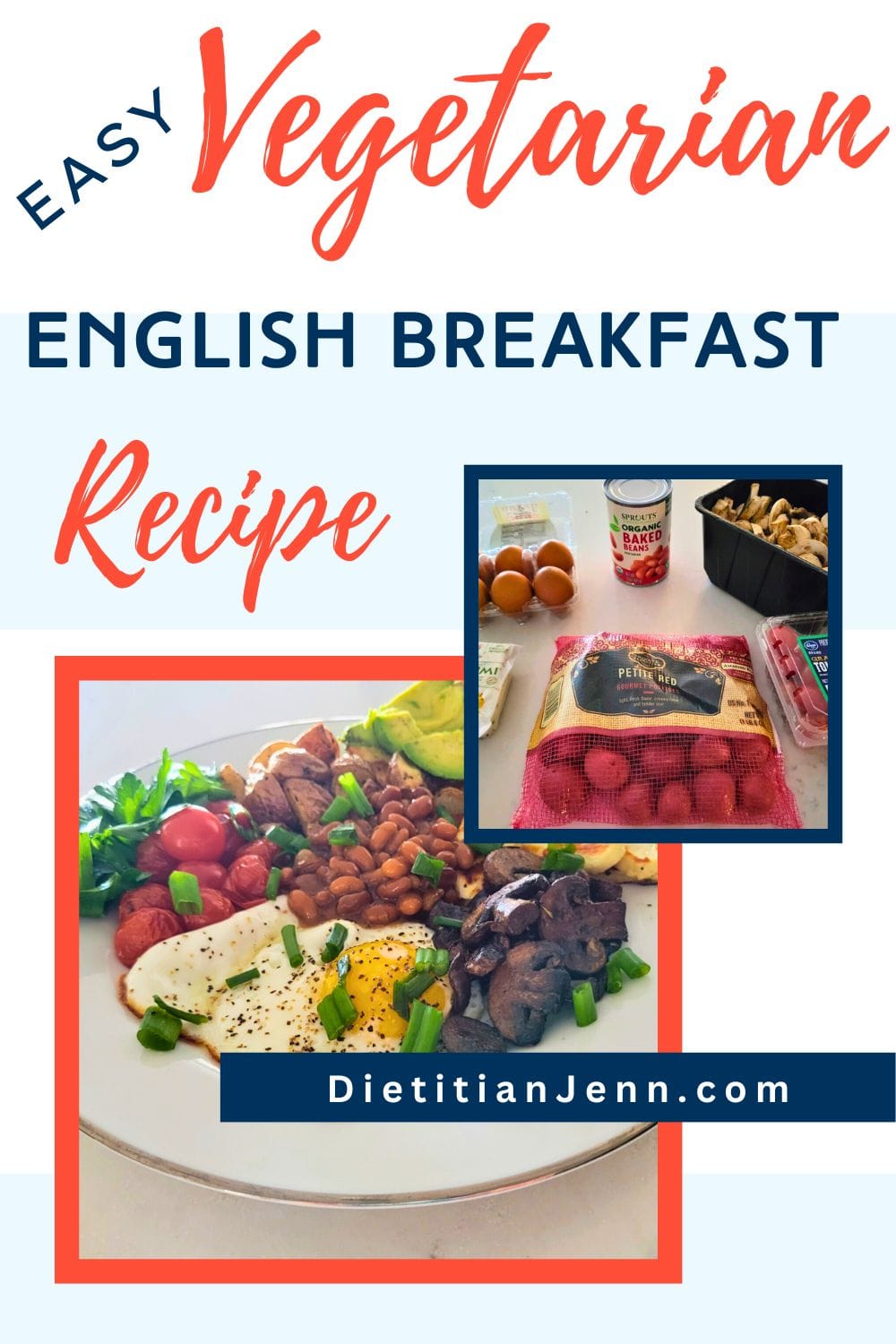 Vegetarian English Breakfast Made Easy ⋆ Dietitian Jenn ⋆