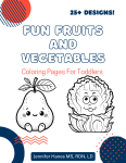 Fun Fruits and Vegetables Coloring Book!!! ⋆ Dietitian Jenn ⋆