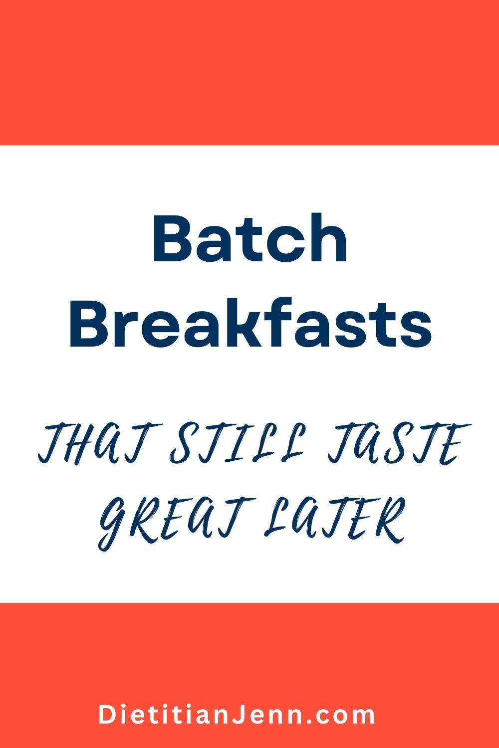 Breakfast, Handled: Make-Ahead Meals for Busy Mornings